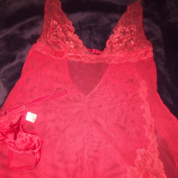 Victoria's Secret | Intimates & Sleepwear | Red Lingerie Set | Poshmark